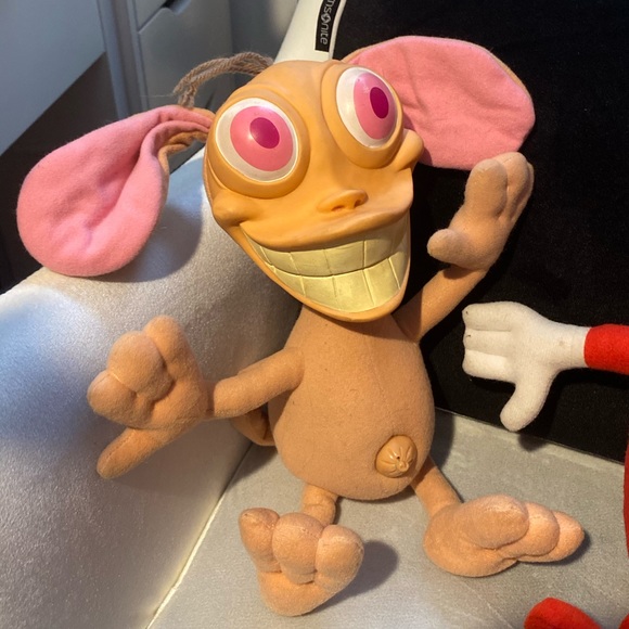 Other | Vintage Ren Stimpy Plush Dolls From 1992 | Poshmark